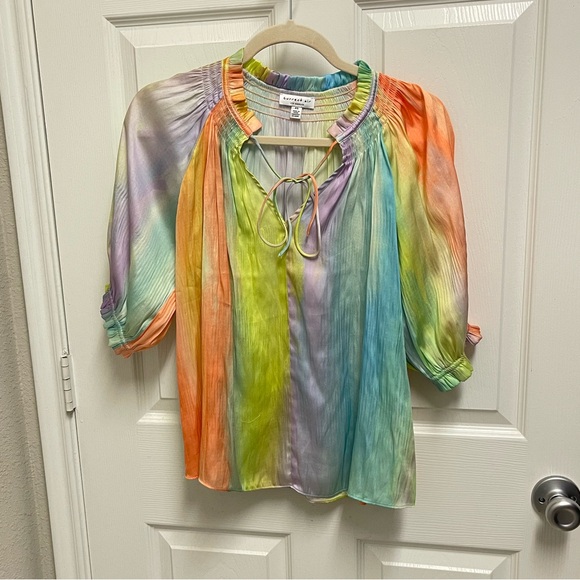 Current Air | Tops | Current Air Rainbow Blouse | Poshmark